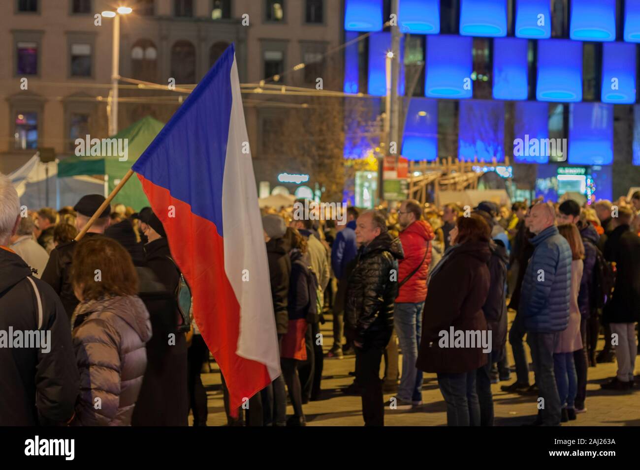Velvet revolution activists hi-res stock photography and images - Alamy