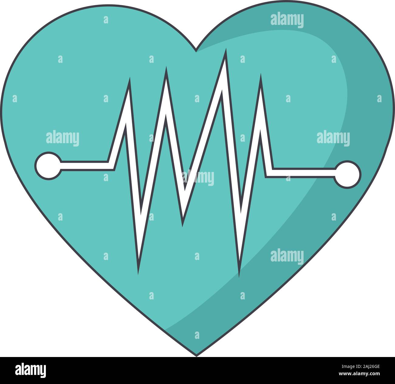 cardio heart icon, colorful design Stock Vector Image & Art - Alamy