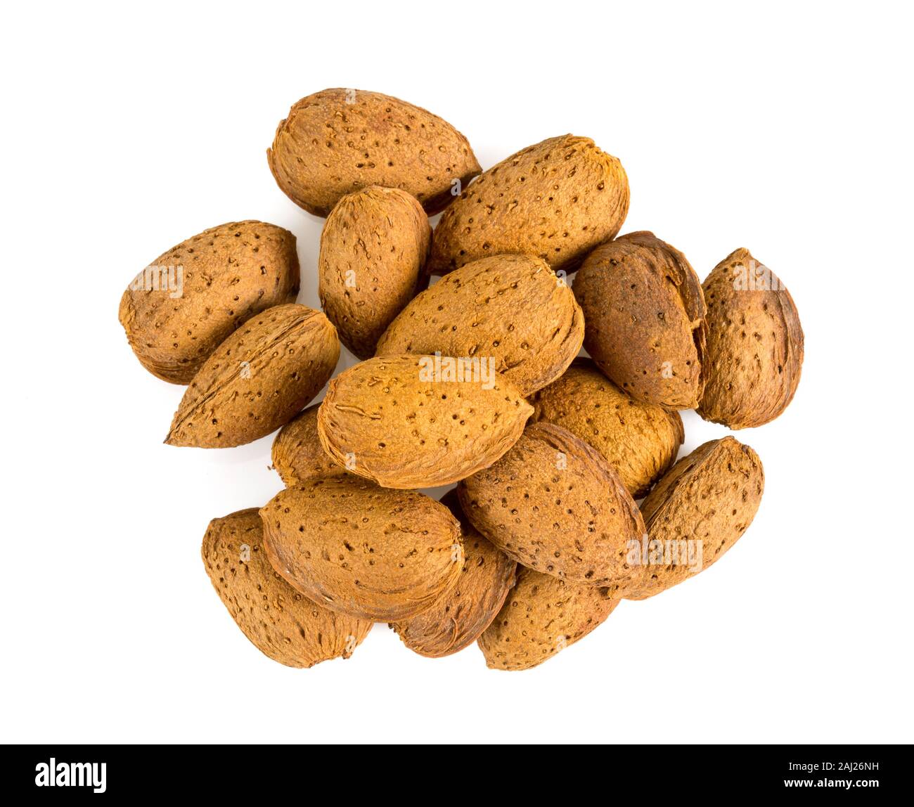 Almonds leaves isolated on hi-res stock photography and images - Alamy