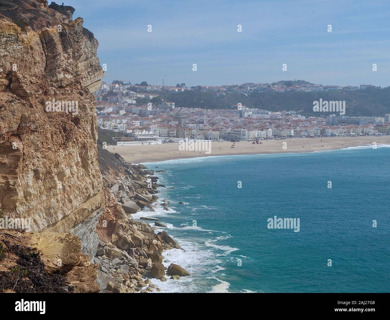 Nazare lighthouse hi-res stock photography and images - Alamy