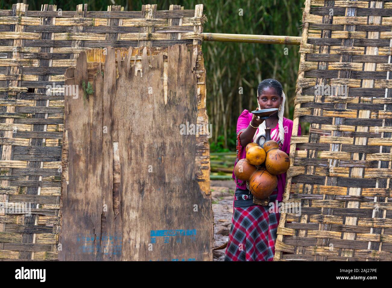 Dorze people, Naciones, Etiopia, Africa Stock Photo - Alamy