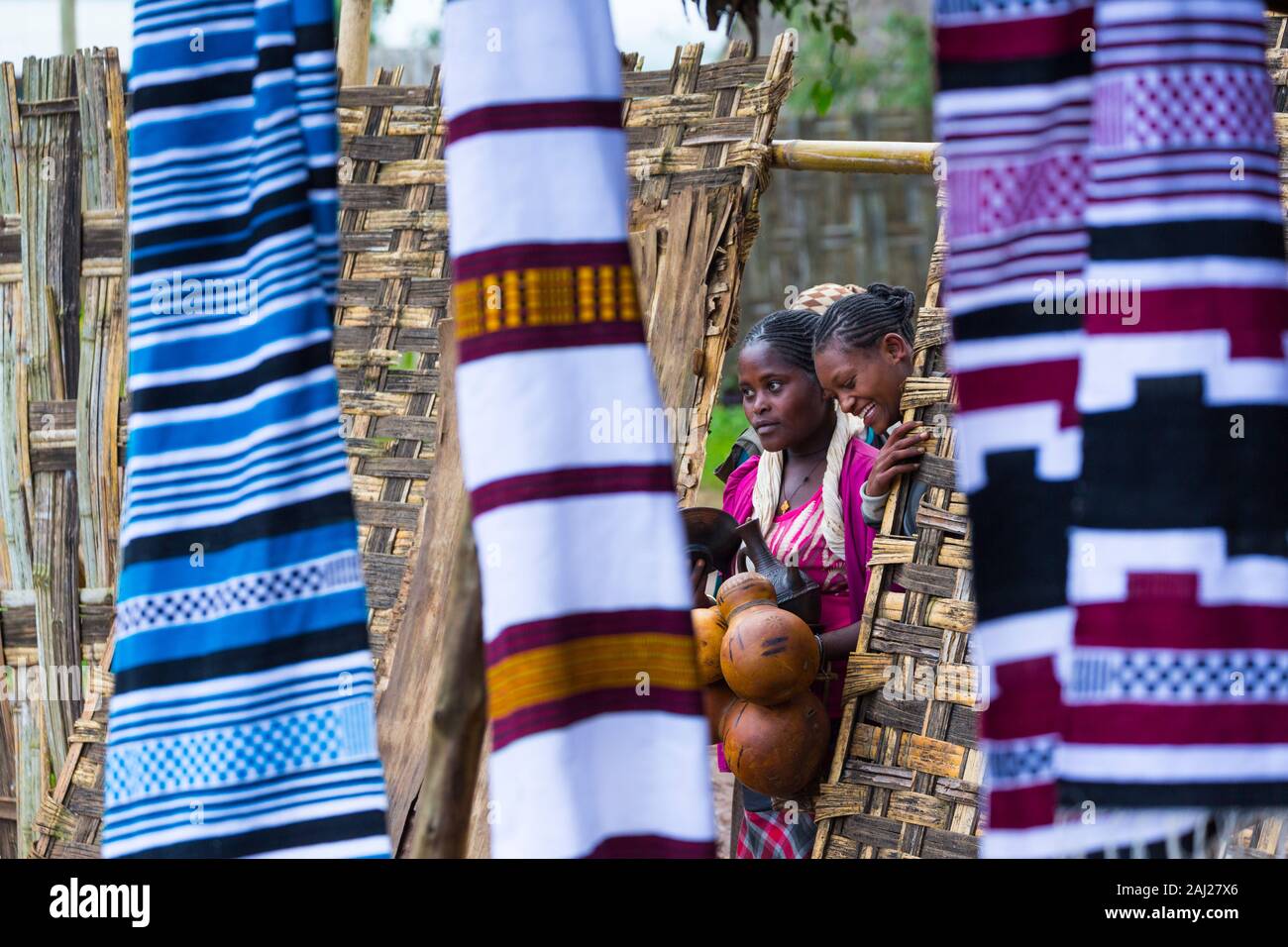Dorze people, Naciones, Etiopia, Africa Stock Photo - Alamy