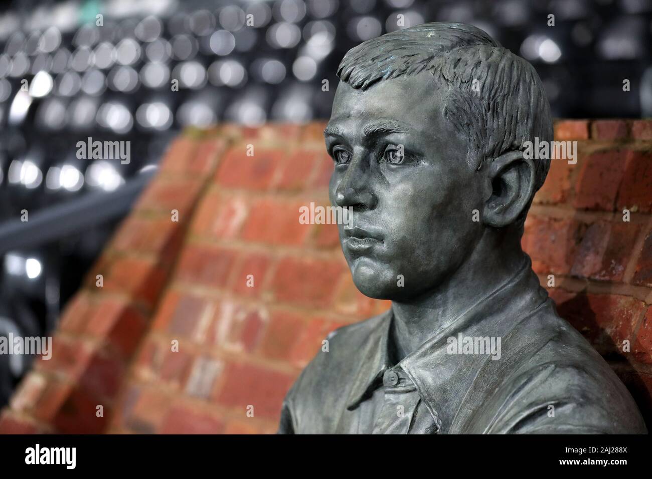 The statue of Steve Bloomer inside the stadium before the Sky Bet ...