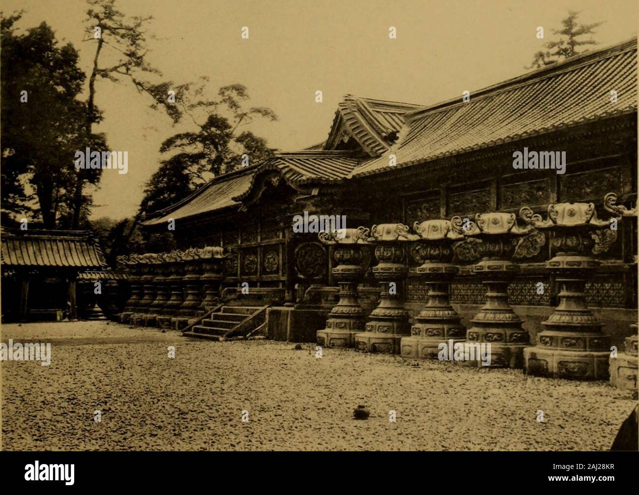 Metals and metal-working in old Japan . ENTRANCE GATE TO THE TOMB OF ...