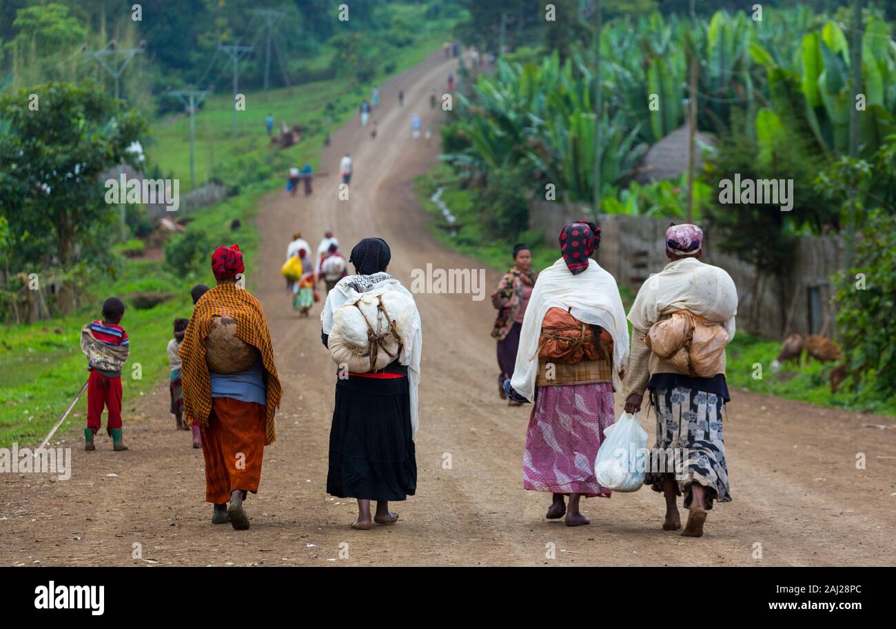 Dorze people, Naciones, Etiopia, Africa Stock Photo - Alamy