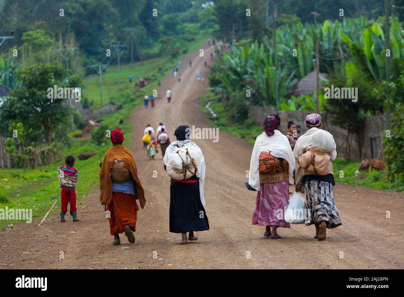 Dorze people, Naciones, Etiopia, Africa Stock Photo - Alamy