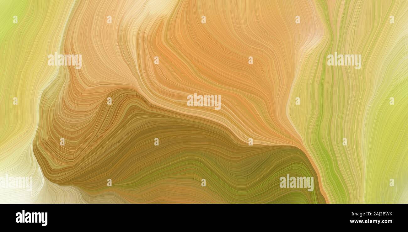 background graphic with modern waves background design with dark khaki ...