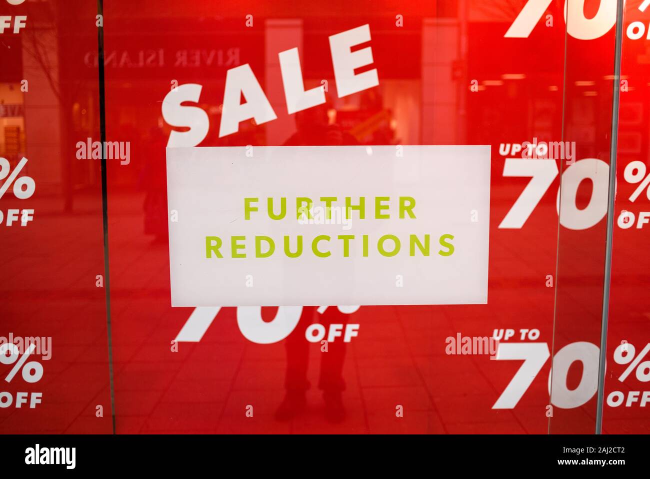 January 2020 Sales Further Reduction Store Window Retail Business, UK ...