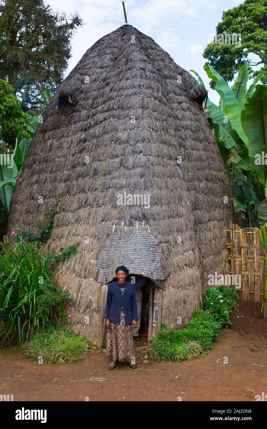 Dorze people, Naciones, Etiopia, Africa Stock Photo - Alamy