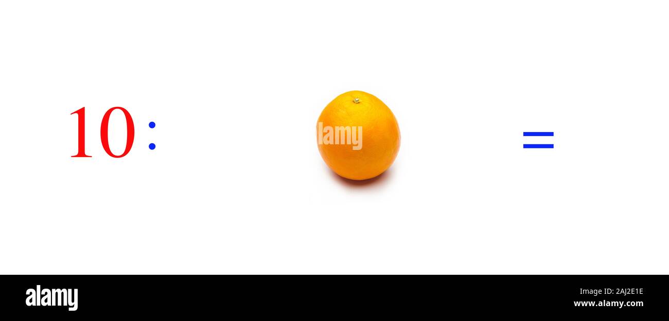 Simple problems of mathematical division with oranges, problems for ...