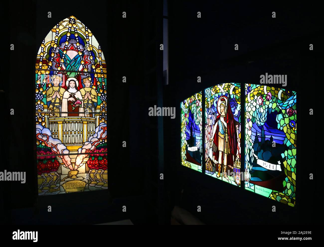 Cracow. Krakow. Poland. Workshop & Stainedglass Museum. Stained glass ...