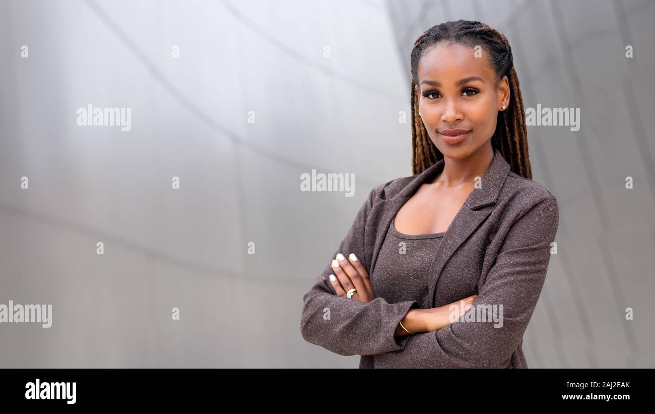 Banner of African American female company leader CEO boss executive ...