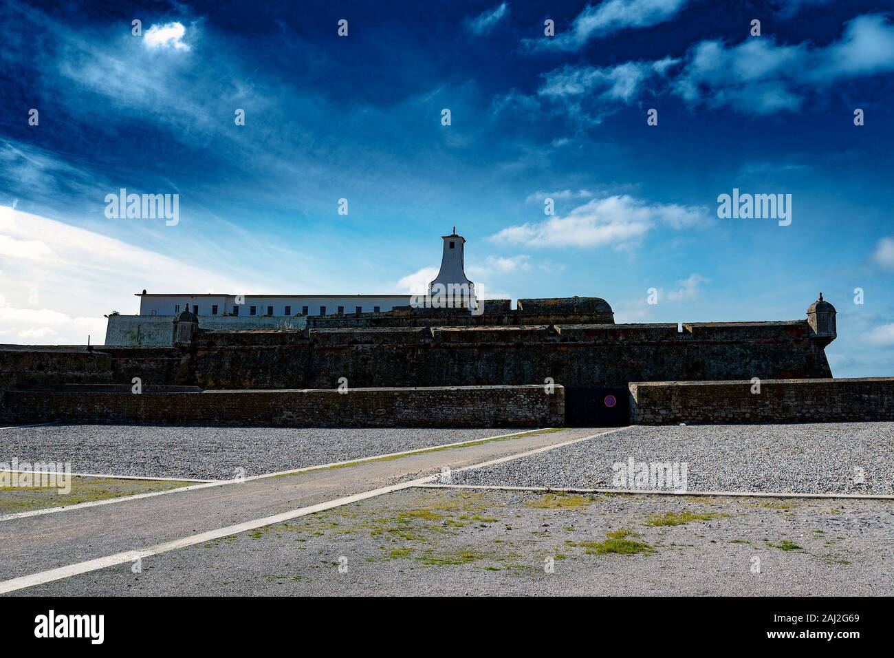 Fort of Peniche at Atlantic ocean coast, Portugal Stock Photo - Alamy