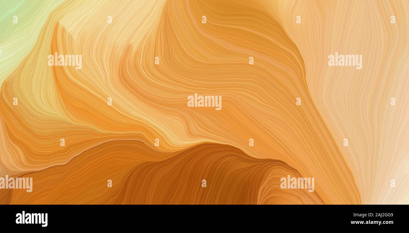 background graphic with curvy background design with peru, sandy brown ...