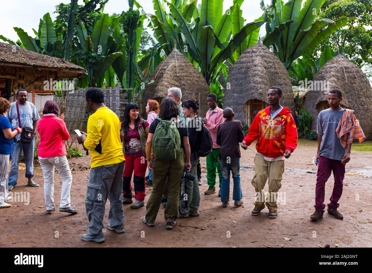 Dorze people, Naciones, Etiopia, Africa Stock Photo - Alamy