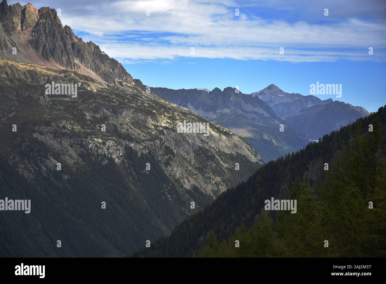Alpine landscape in Chamonix surroundings, France Stock Photo - Alamy