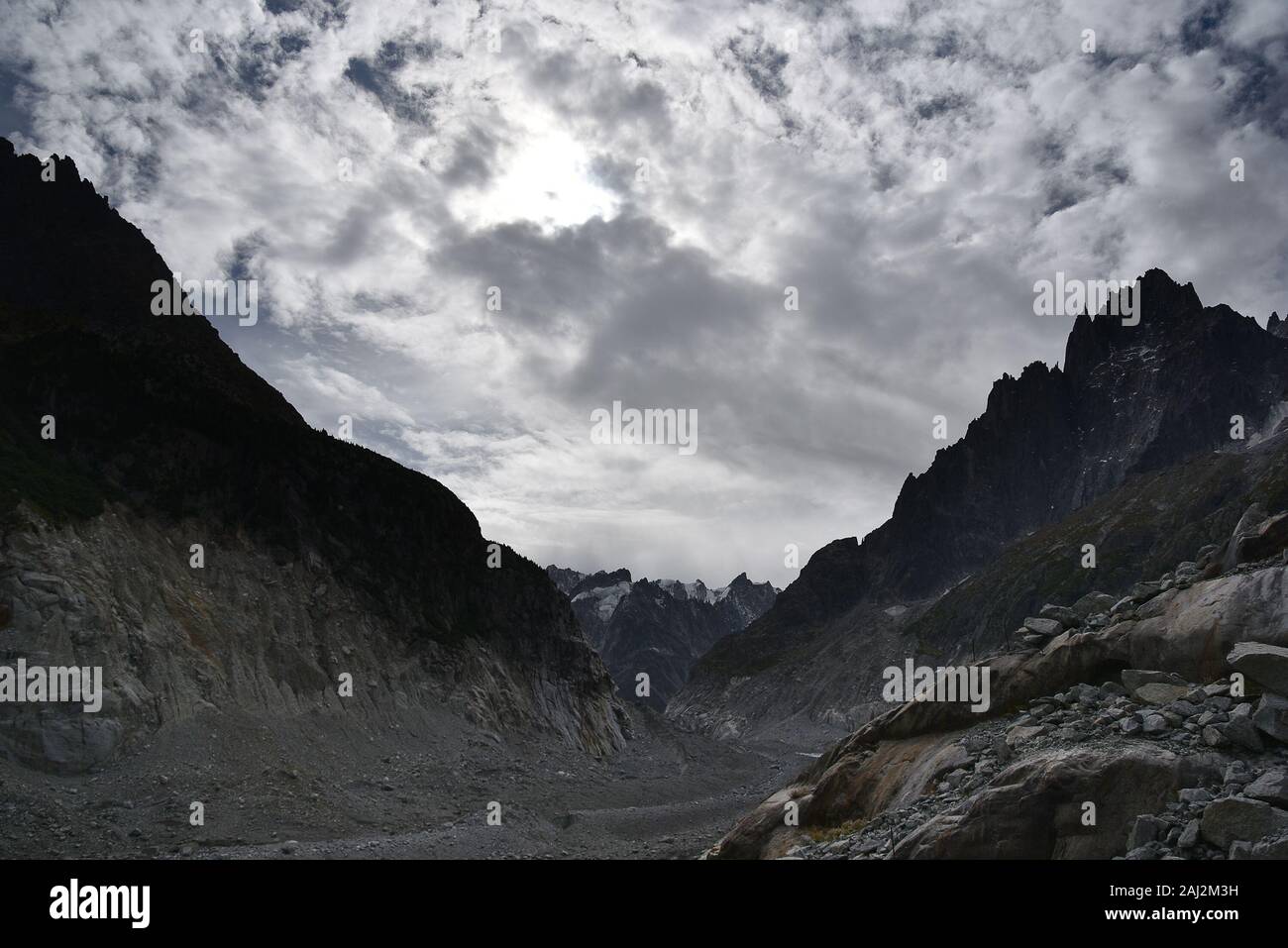 Alpine landscape in Chamonix surroundings, France Stock Photo - Alamy