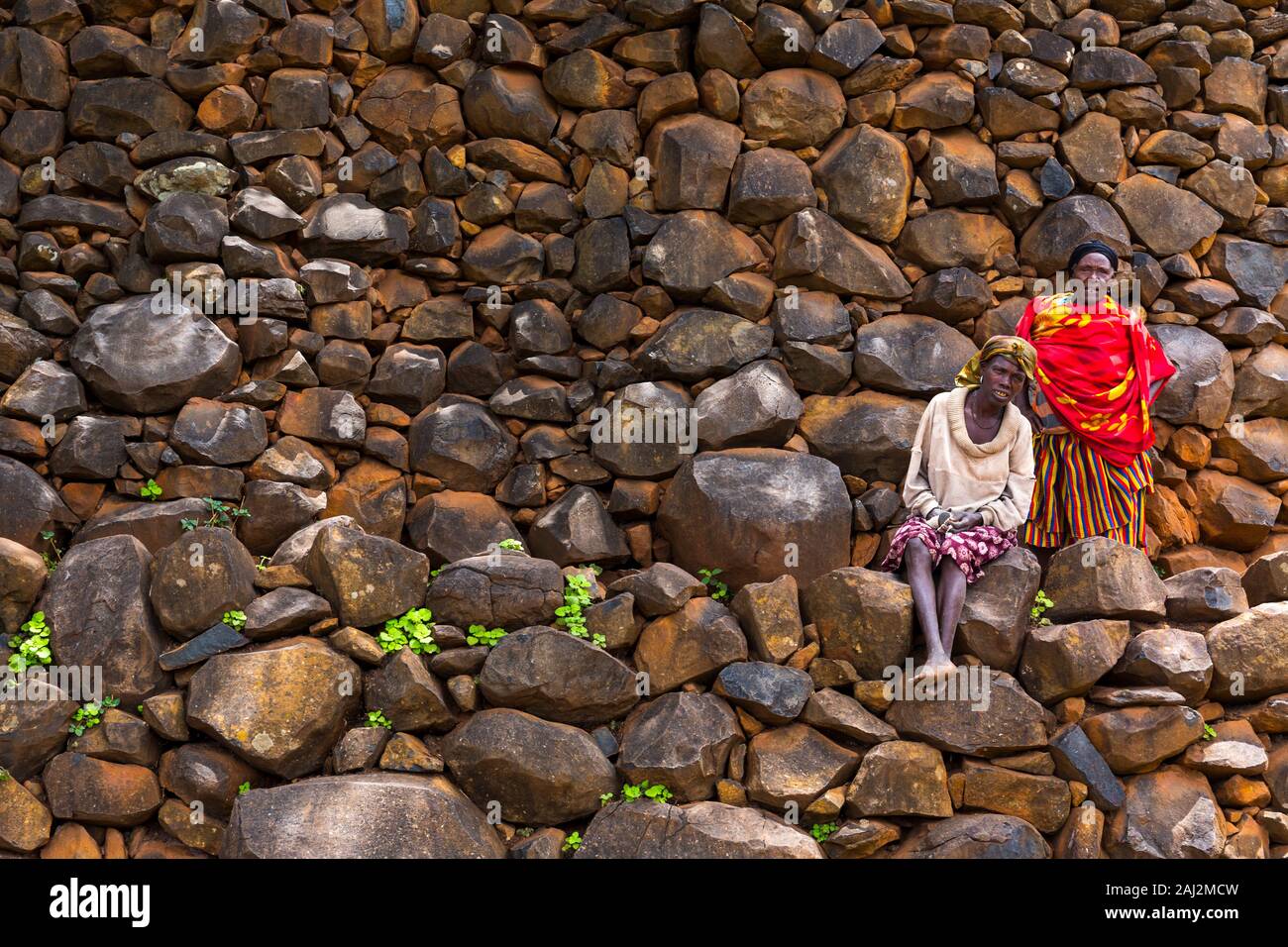 Konso people, Konso village, Naciones, Ethiopia, Africa Stock Photo - Alamy