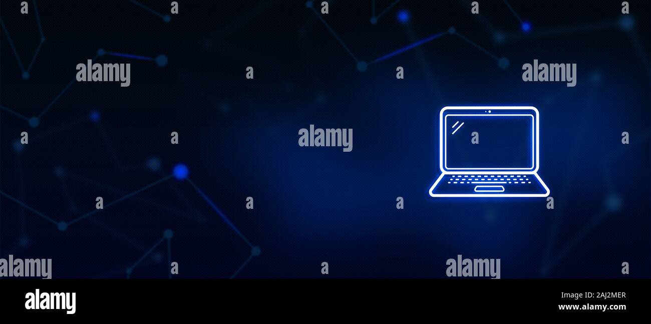 Laptop computer screen, Digital display, Social media, Contact us ...