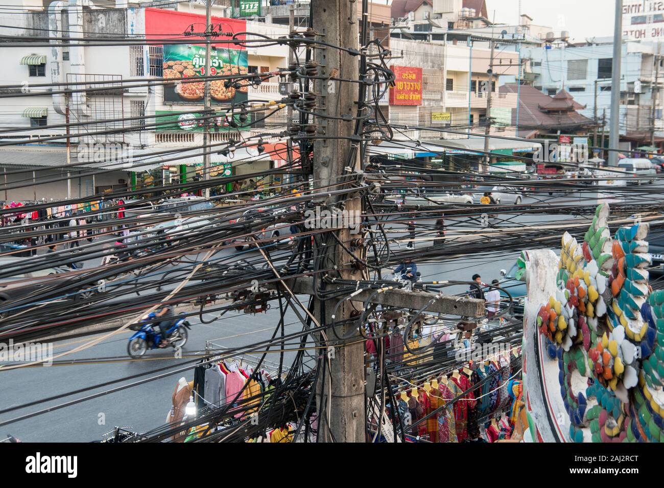 Power lines border hi-res stock photography and images - Alamy