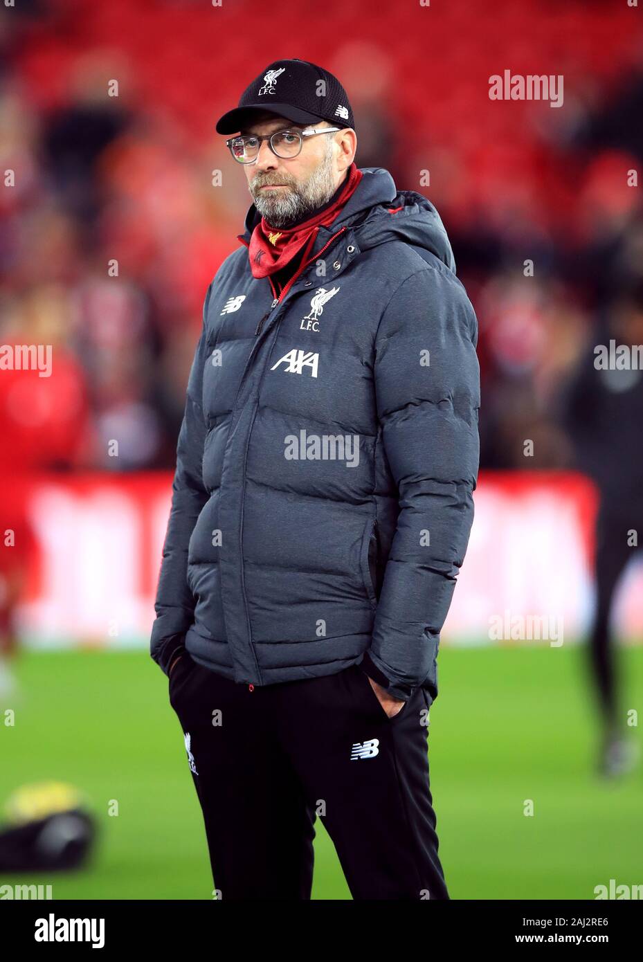Liverpool manager Jurgen Klopp before the Premier League match at ...