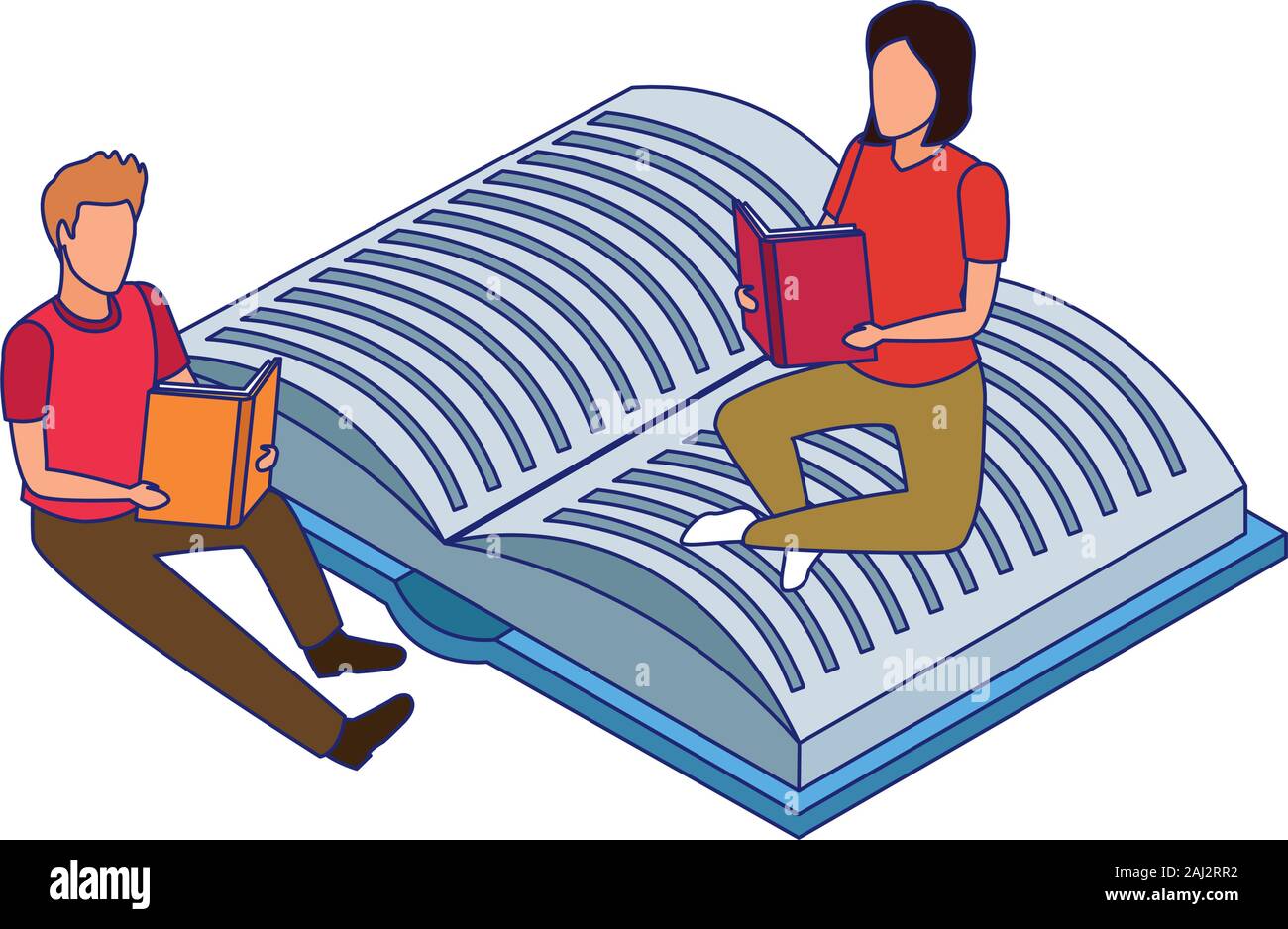 Open book sitting on Stock Vector Images - Alamy