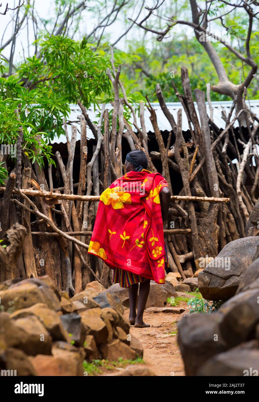 Konso people, Konso village, Naciones, Ethiopia, Africa Stock Photo - Alamy