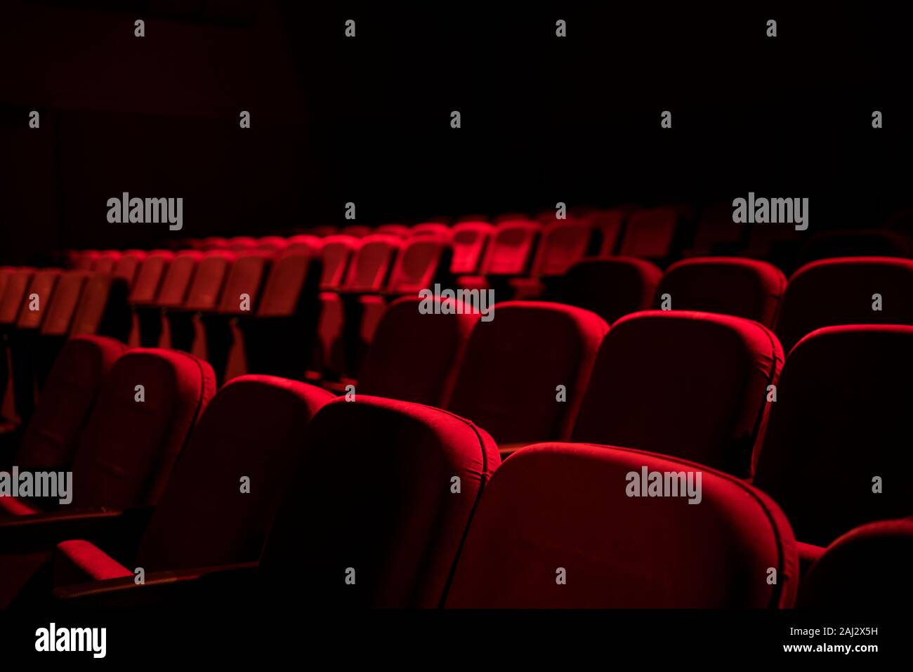 Cinema / theater red seats background Stock Photo - Alamy