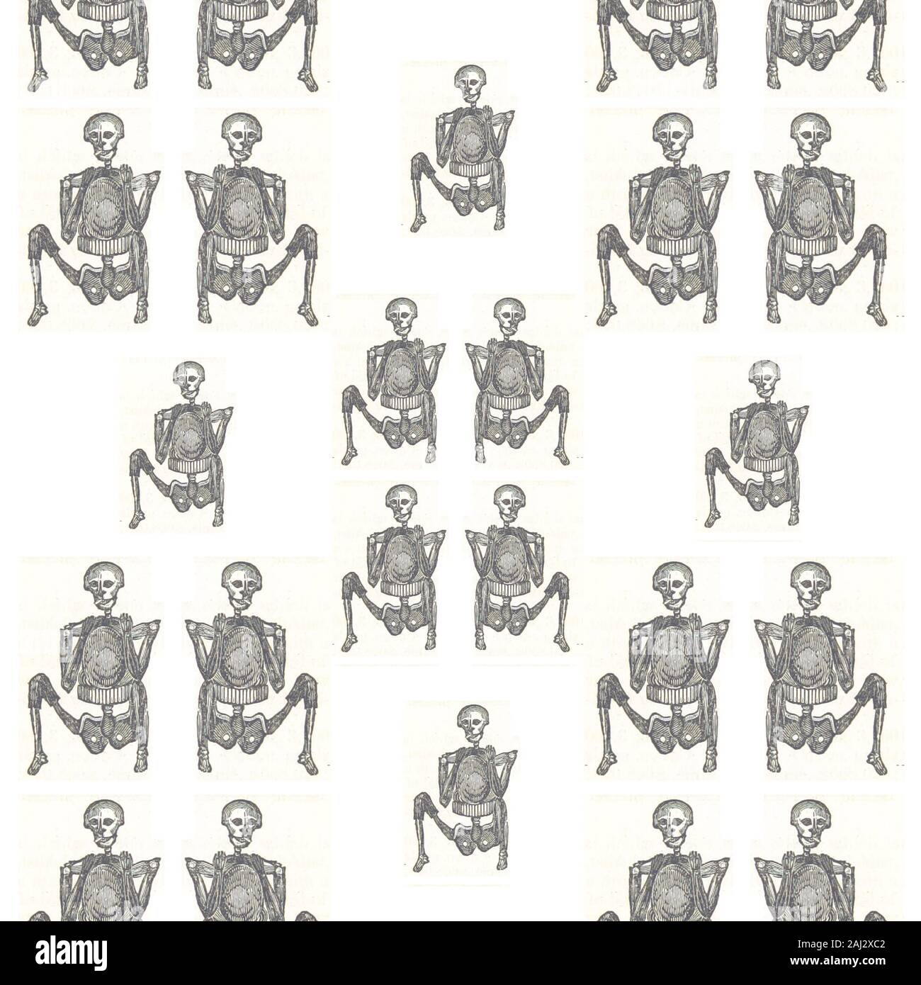 seamless skeleton pattern design Stock Photo - Alamy