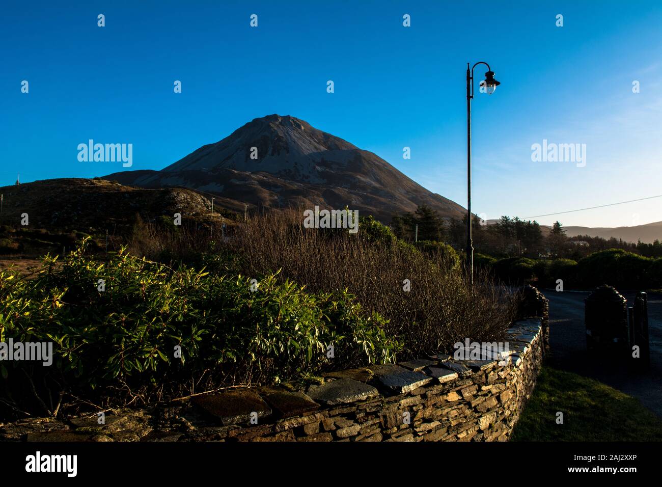 Mount Errigal From Church of the Sacred Heart, Dunlewey, Donegal ...
