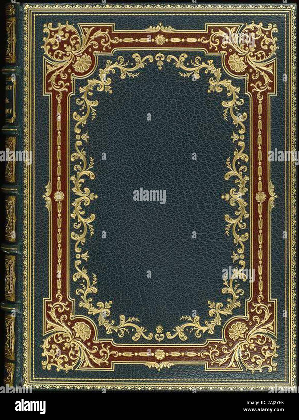 vintage book binding pattern art Stock Photo - Alamy