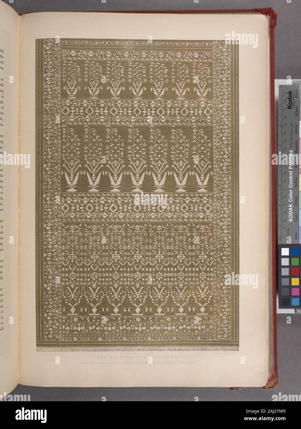 vintage book binding pattern art Stock Photo - Alamy