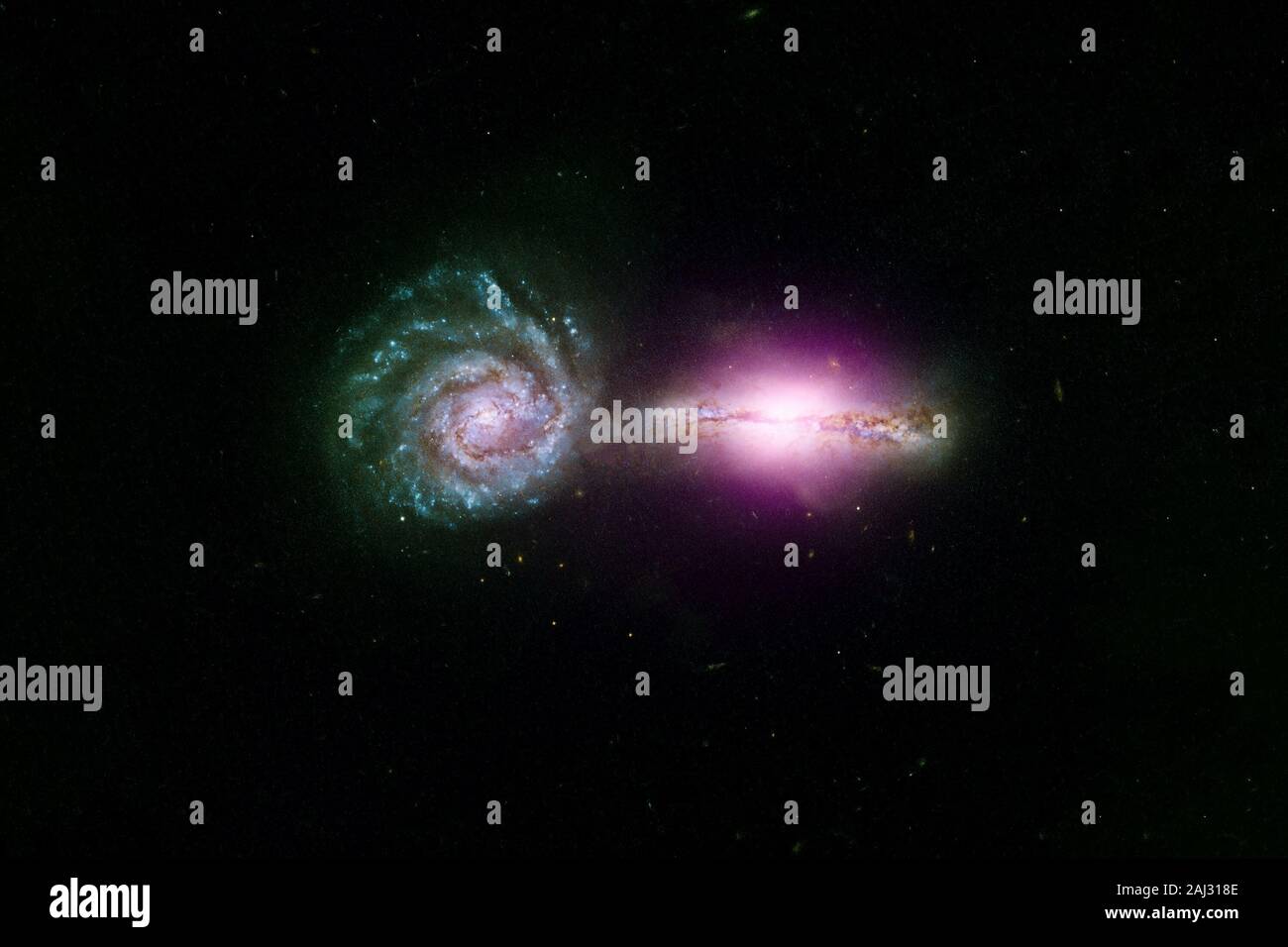 Beautiful cosmic spiral in pink colors. Elements of this image were ...