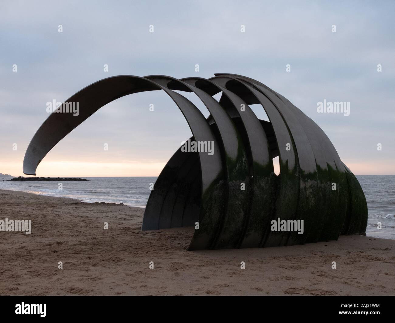 Mary's Shell, Cleveleys beach Stock Photo - Alamy