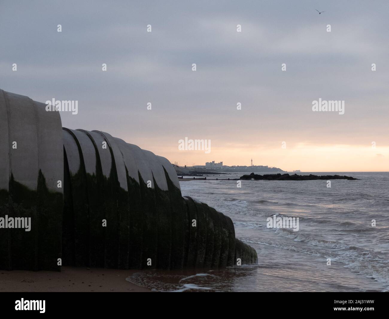 Mary's Shell, Cleveleys beach Stock Photo - Alamy