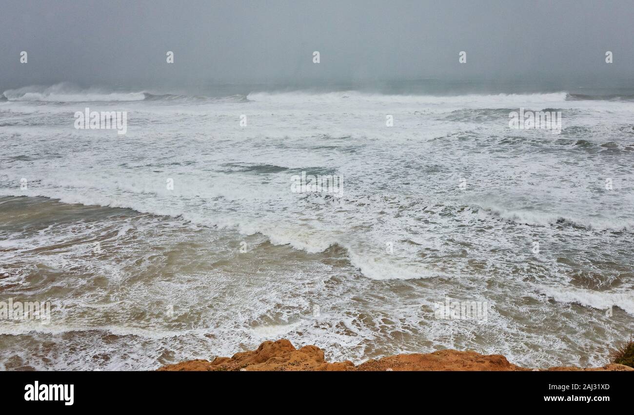 Stormy Atlantic Ocean in Asilah, Morocco, Africa Stock Photo - Alamy
