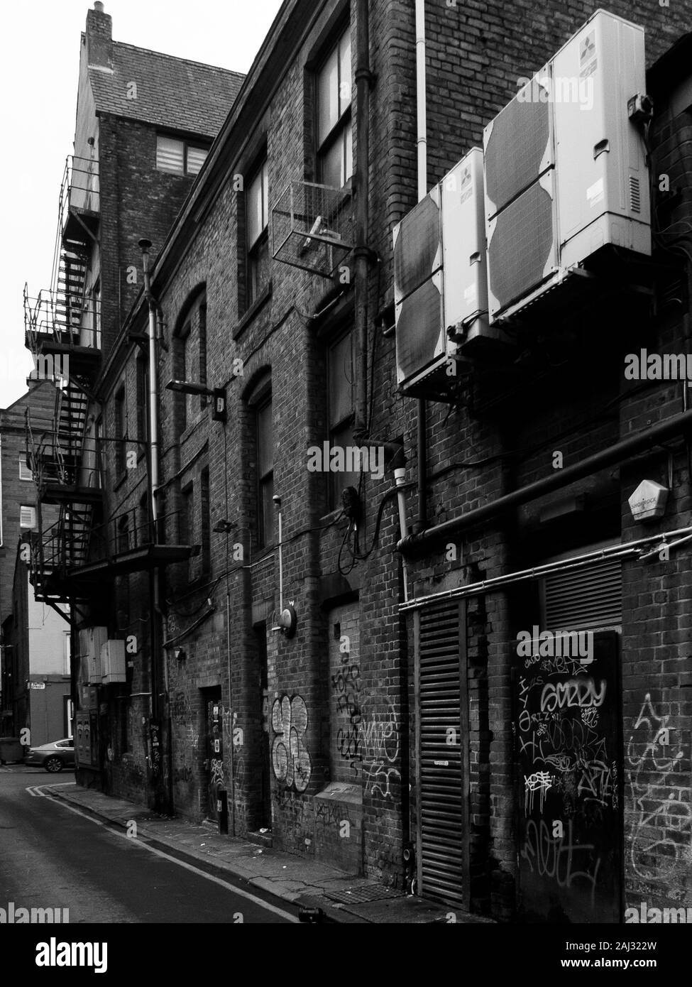 Derelict buildings in Manchester Stock Photo - Alamy
