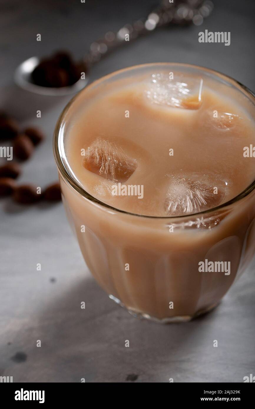 Chilled iced coffee. Coffee with milk Stock Photo - Alamy
