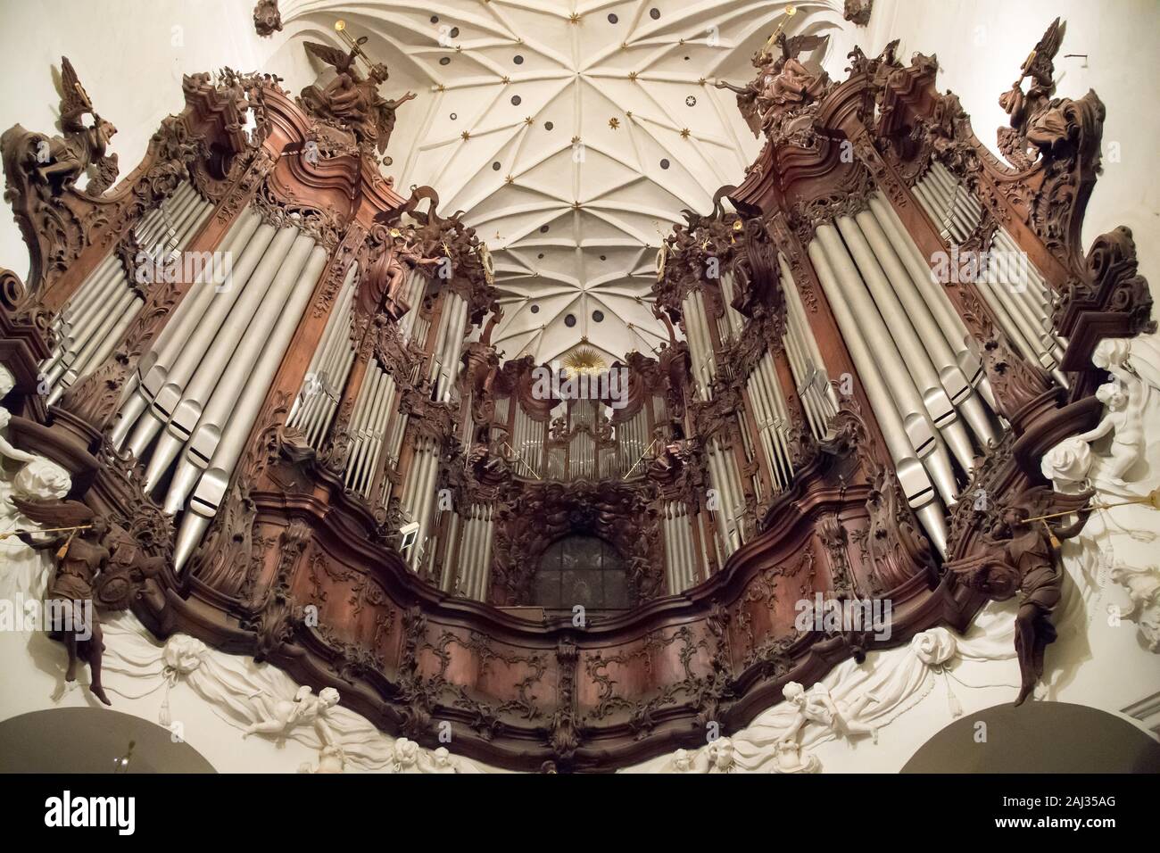 Rococo famous great Oliwa organ in Brick Gothic Bazylika ...