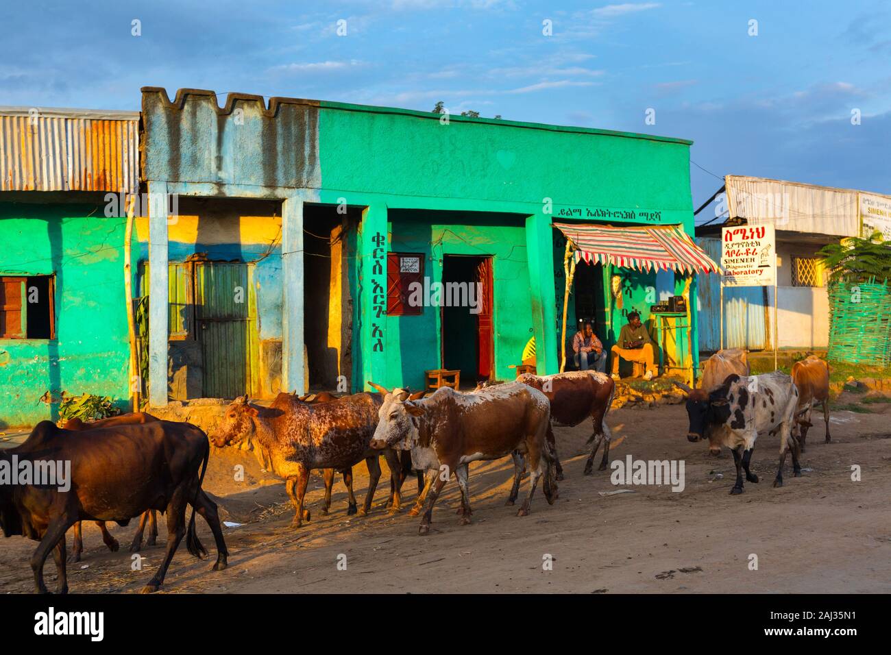 Jinka town, Naciones, Ethiopia, Africa Stock Photo - Alamy