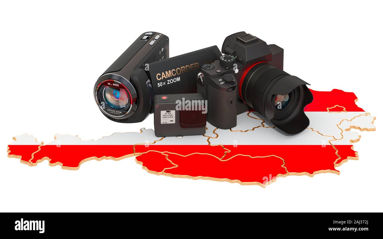 Austria map tourism hi-res stock photography and images - Alamy