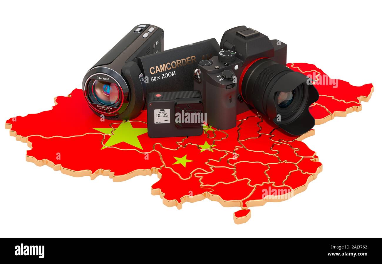 Travel and photo, video shooting in China. Digital camera, camcorder ...