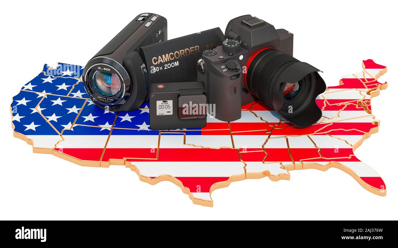 Travel and photo, video shooting in the USA. Digital camera, camcorder ...