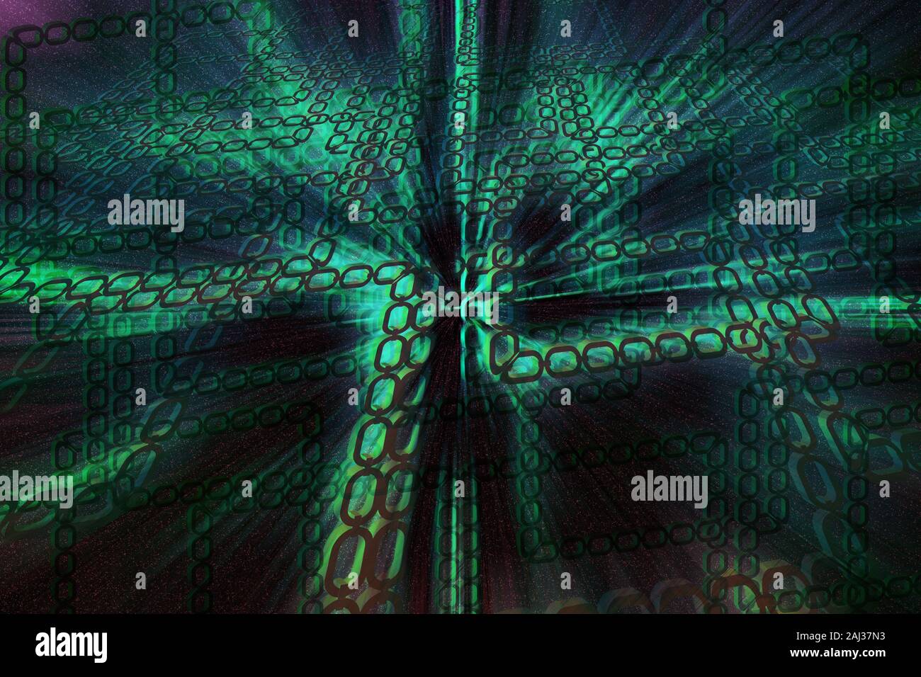 An abstract psychedelic chain link background image Stock Photo - Alamy
