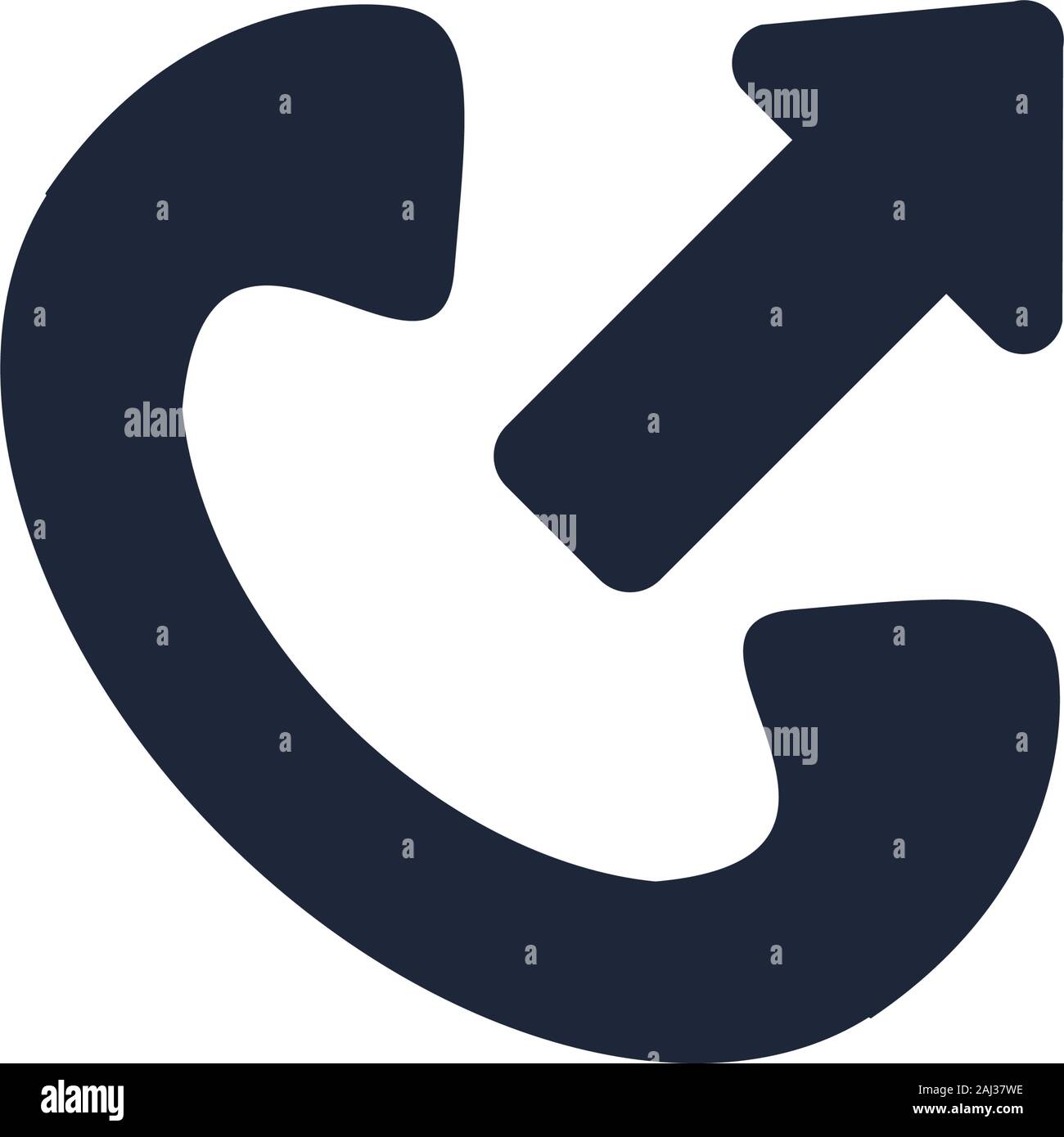 telephone communication with arrow signal Stock Vector Image & Art - Alamy