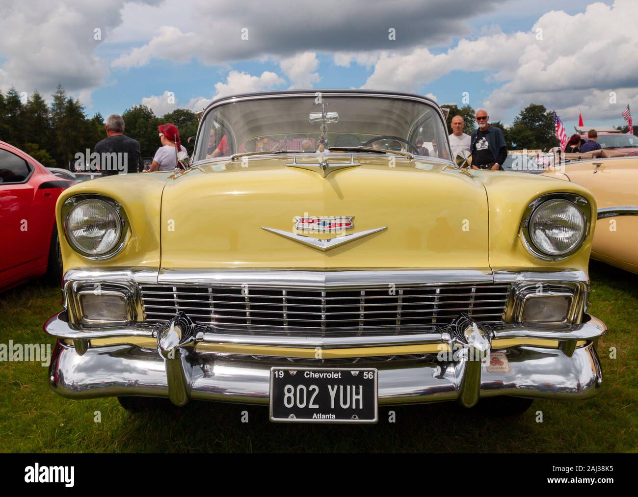 classic vintage American car at Stars & Stripes show at Tatton Park UK ...