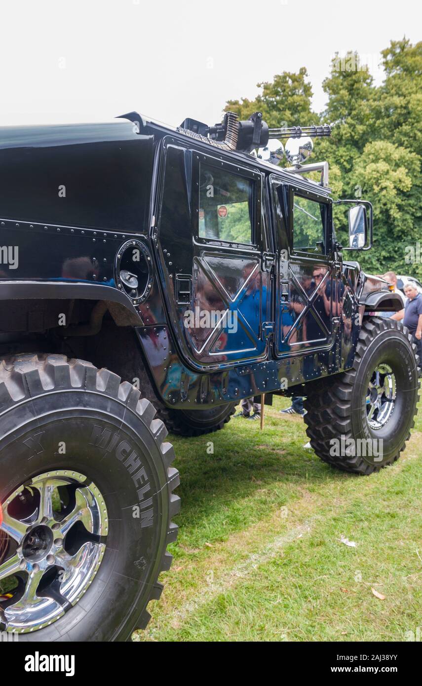 black Hummer H1 Humvee at American vehicle show at Tatton Park Stock ...