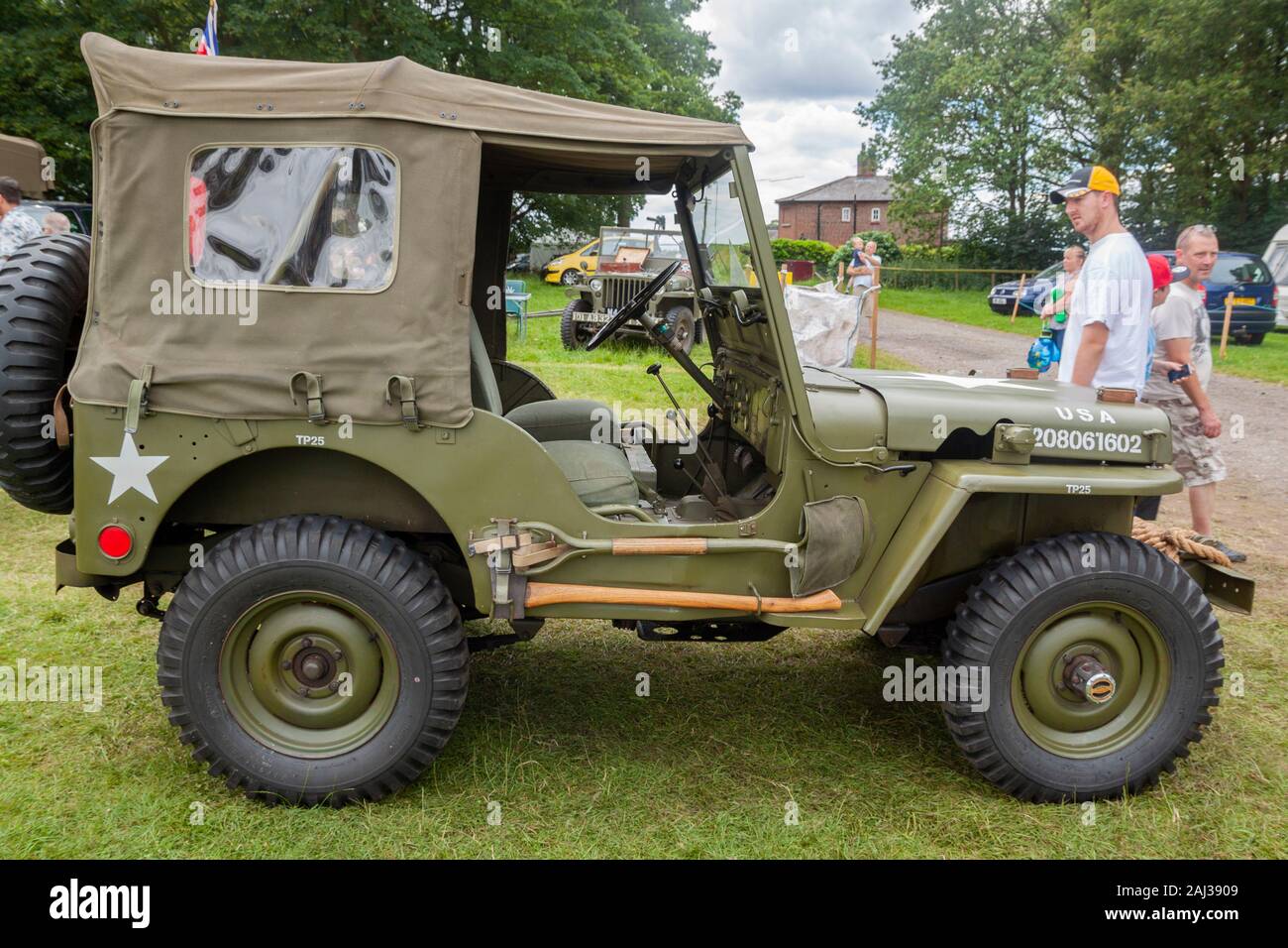 Tiger Stripe Camouflage Military Jeep