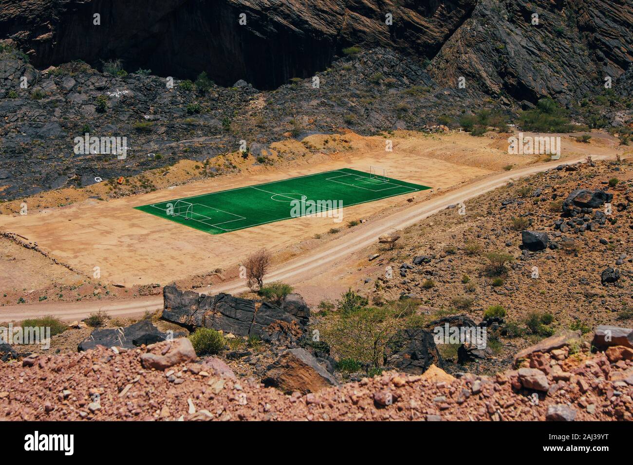 Old soccer ball in empty hi-res stock photography and images - Alamy
