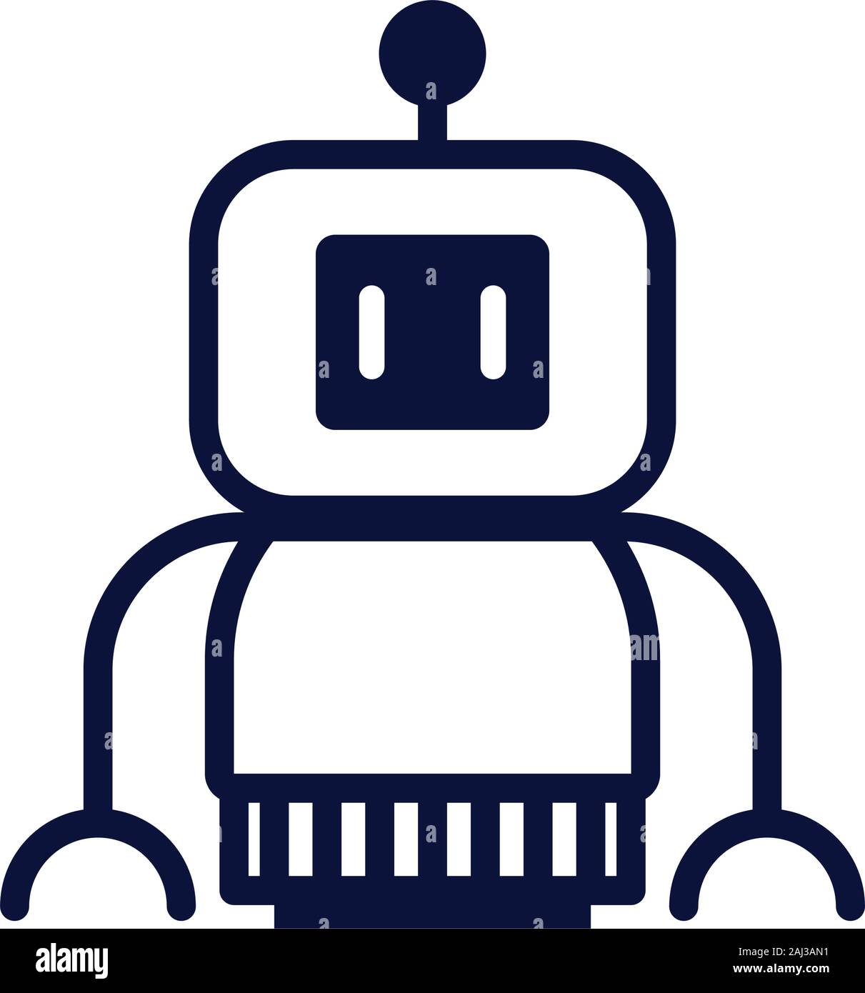 robot cyborg tech isolated icon Stock Vector Image & Art - Alamy